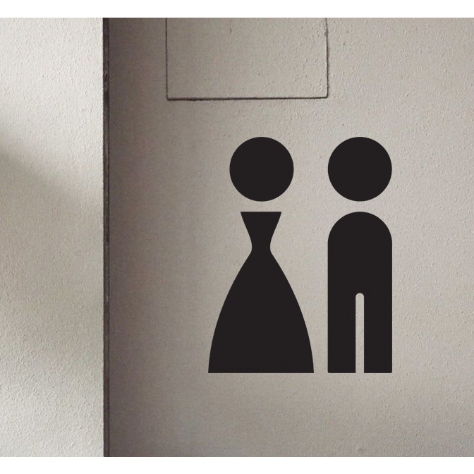 Embossed Acrylic Toilet Sign Board | Room Marker Sign | Acrylic ...