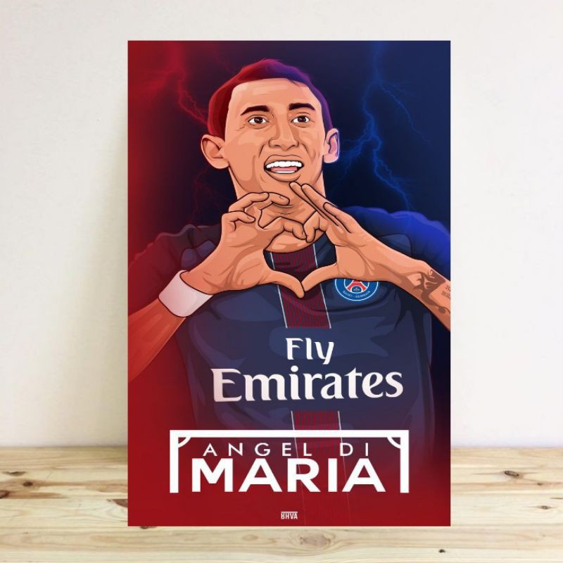 Angel wall Poster in Maria/PSG/A3+/Without frame. | Shopee Singapore