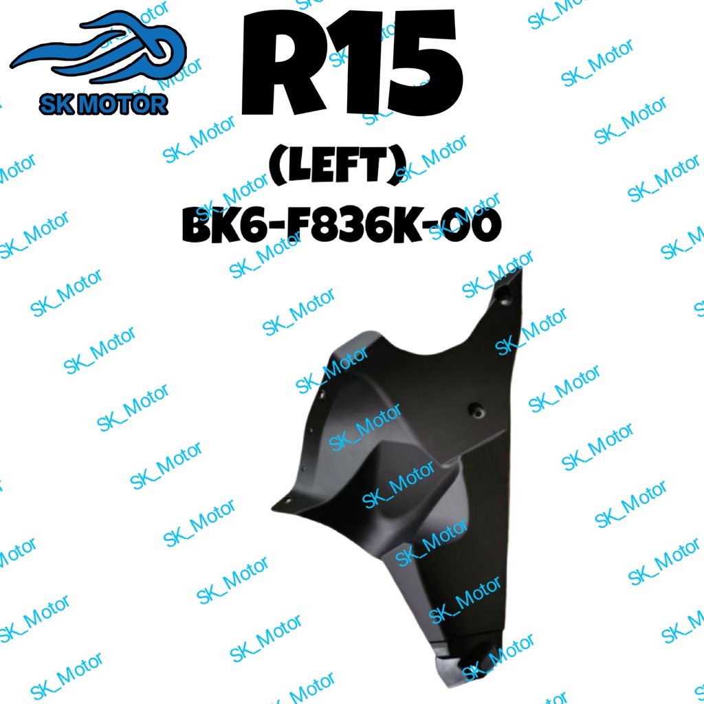 Yamaha YZF-R15 R15 V3 Inner Cover Full Set / Kaver Hitam Mud Guard Fender Rear Side Panel Chain ...