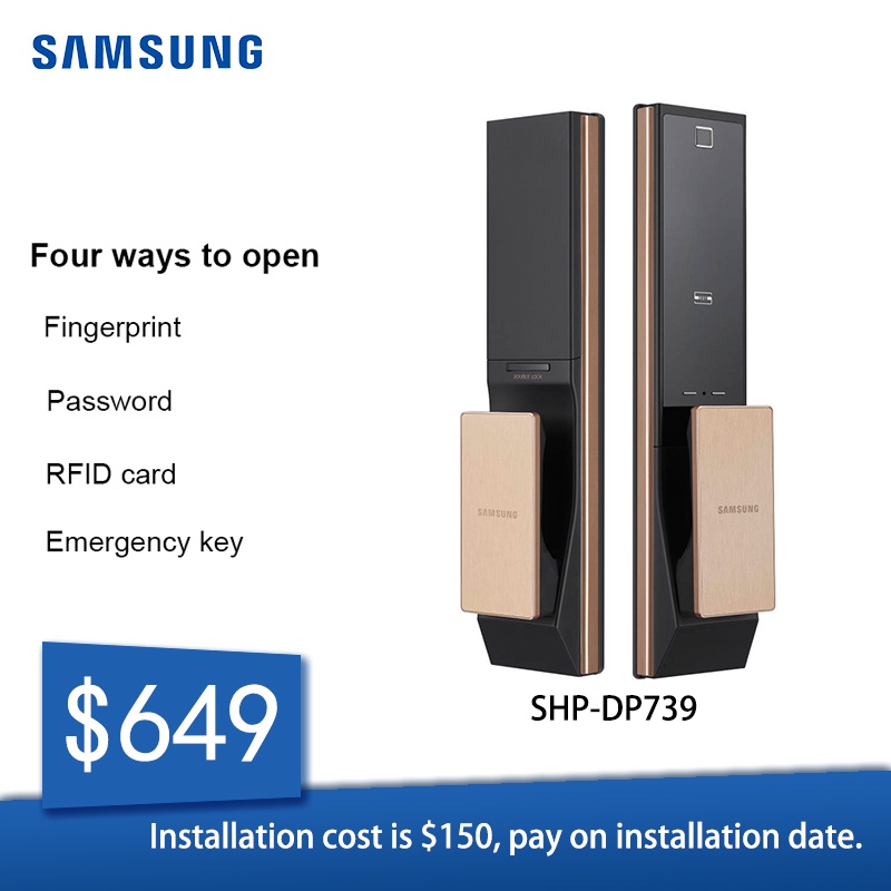 Samsung SHP-DP 739 digital locks gold color, english version, local warranty not including ...