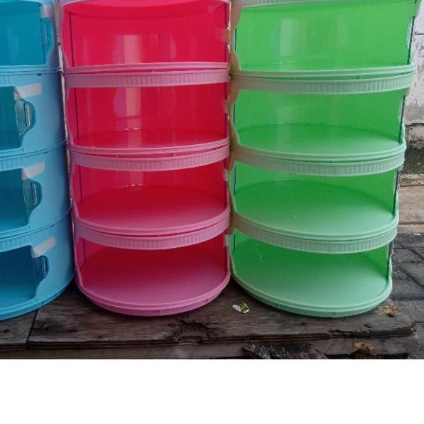 The 4 tier 5 tier color serving hood has been assembled | Shopee Singapore