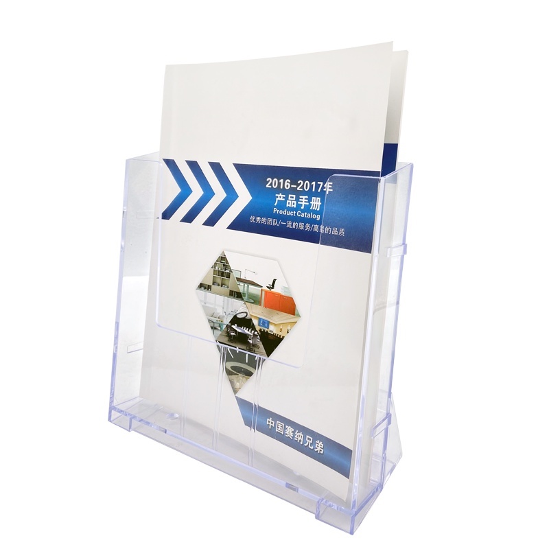 Acrylic Brochure Display Stand Holder Size （ A4 ）Multi Purpose Leaflet ...