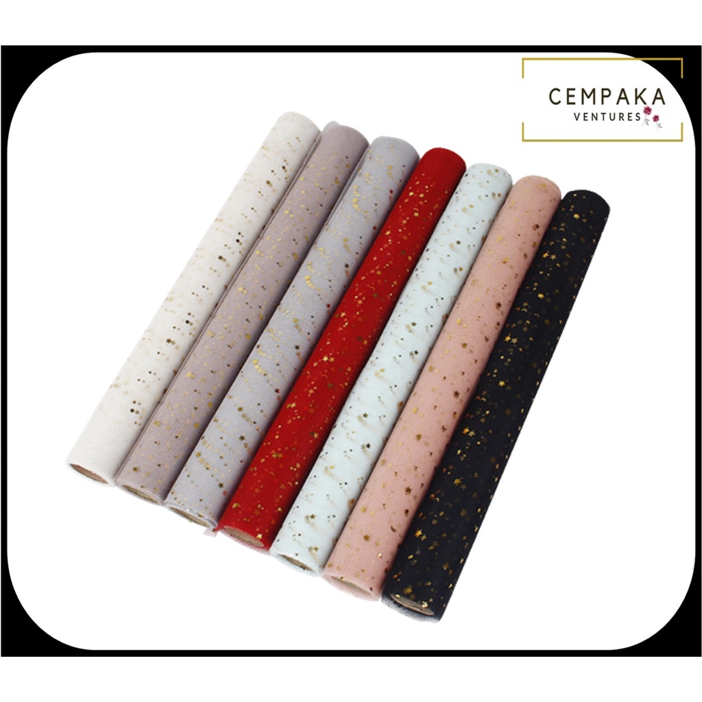 Shinning Star Yarn Net Roll Wrapping Plastic Wrap Flower Bouquet ...