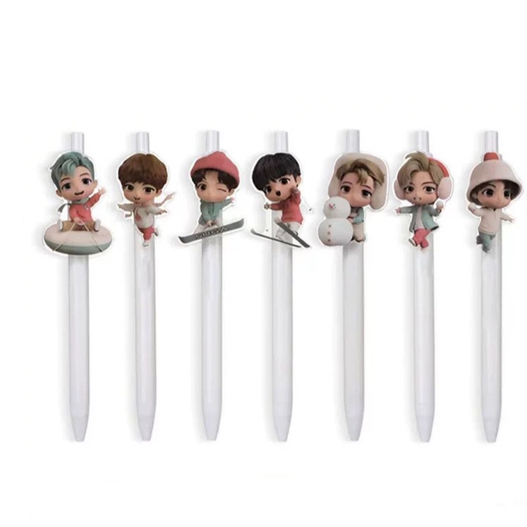 BTS ball pen / cartoon ball pen / around stars | Shopee Singapore