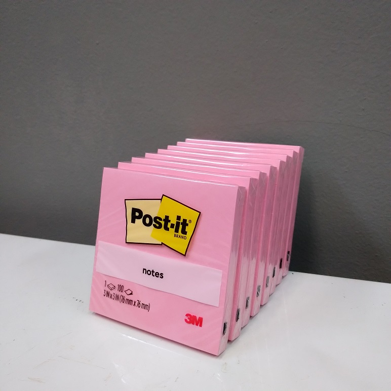 3m post it sticky notes Millennium pink 654 3inch x 3inch | Shopee ...
