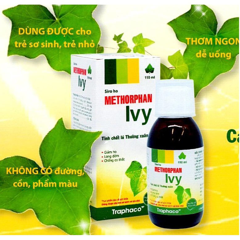 Methorphan Ivy cough syrup - Clean the upper respiratory tract, reduce ...