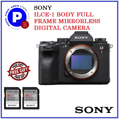 SONY ILCE-1 (A1) BODY BLACK FULL-FRAME MIRRORLESS DIGITAL CAMERA (FREE ...