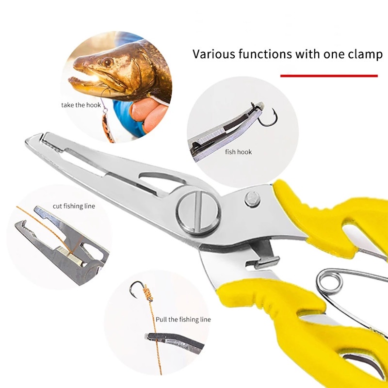 【Stock】Multifunction Fishing plier fishing scissors fishing hook ...