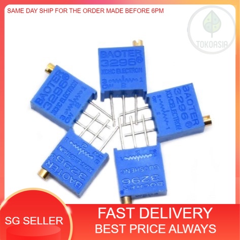 (Ready Stock) Variable Potentiometer Resistor Multiturn Trimmer ...