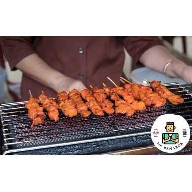 Authentic Thai Kai Ping / Grilled Chicken Skewer / Marinated | Shopee ...