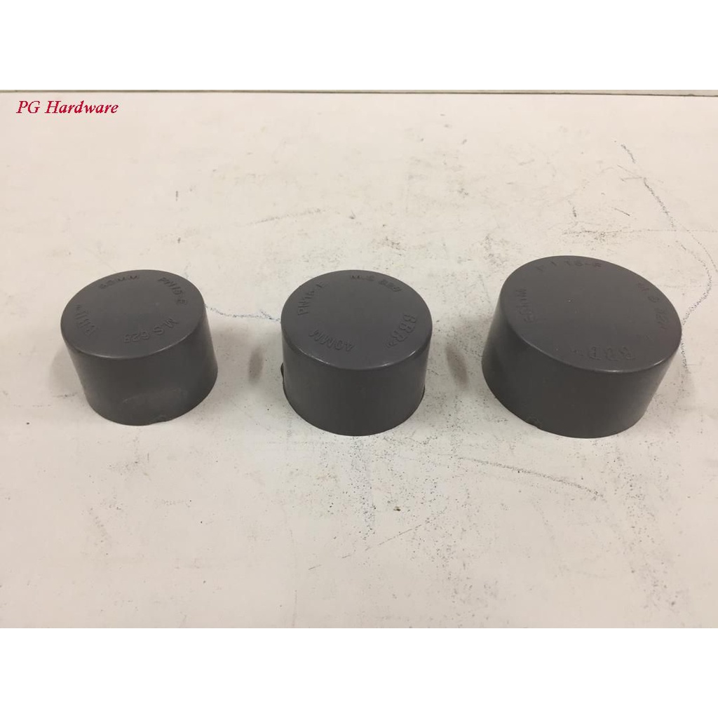 BBB PVC Pipe End Cap (Grey) | Shopee Singapore