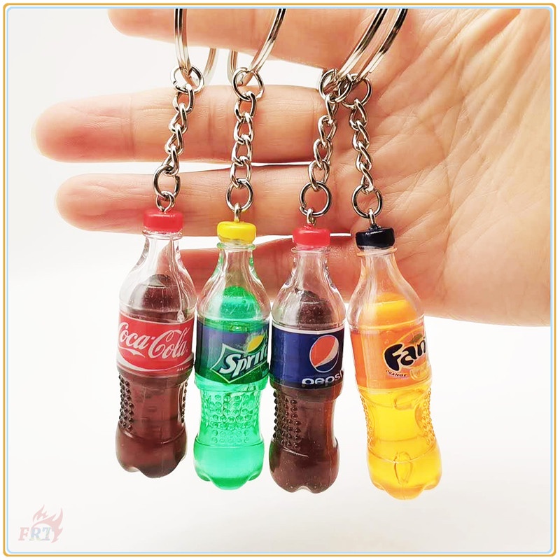 Coca Cola / Pepsi / Fanta / Sprite - Beverage Bottle Keychains 1Pc ...