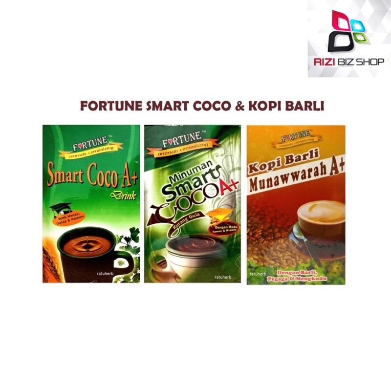 FORTUNE SMART COCO A | SMART COCOA LESS SUGAR 15SCH x 15GM | KOPI BARLI ...