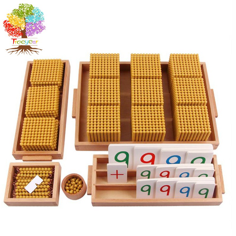 Montessori Mathematics Math Teaching Aids Decimal System Bank Game ...