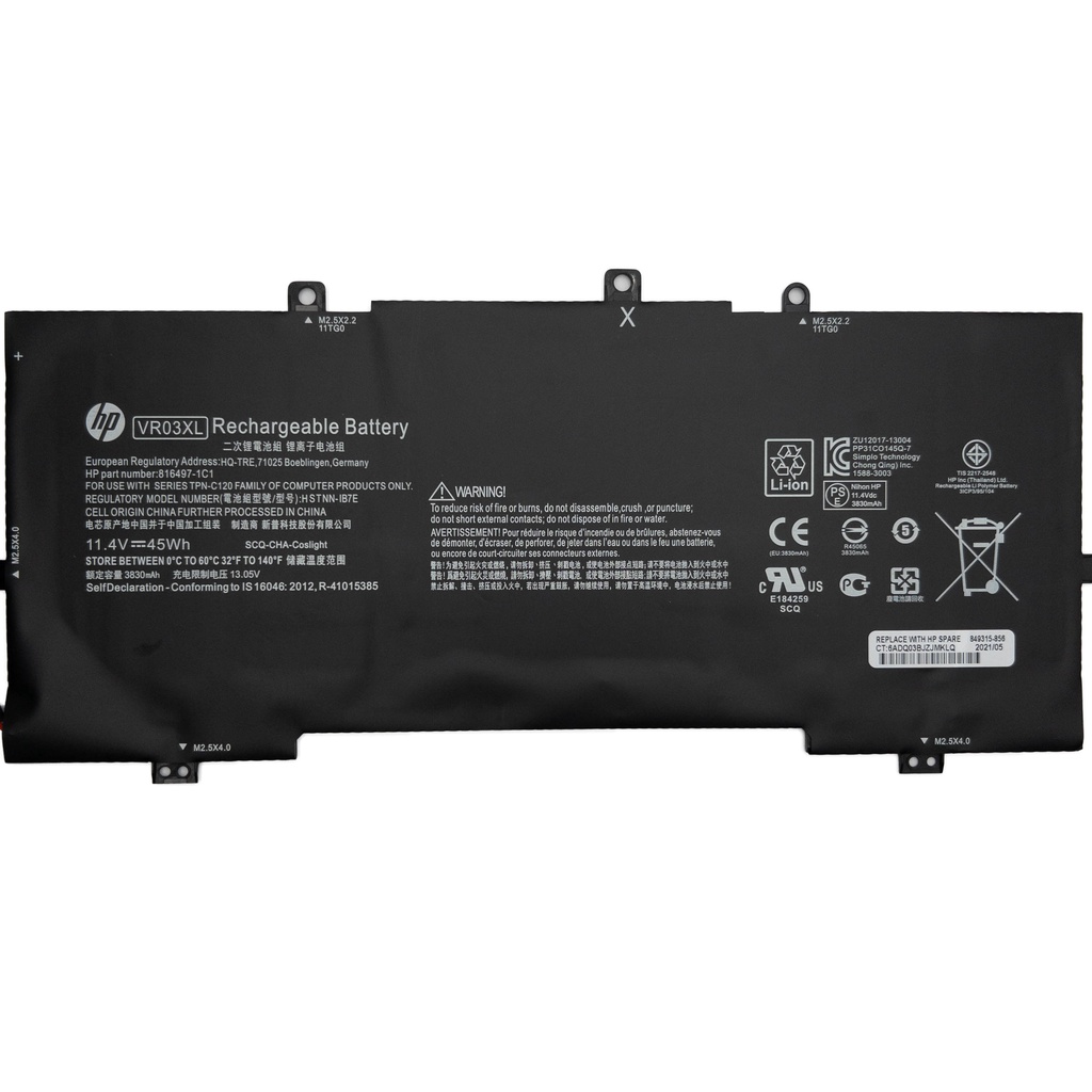 HP Envy 13 Battery (Battery Model: VR03XL) | Shopee Singapore