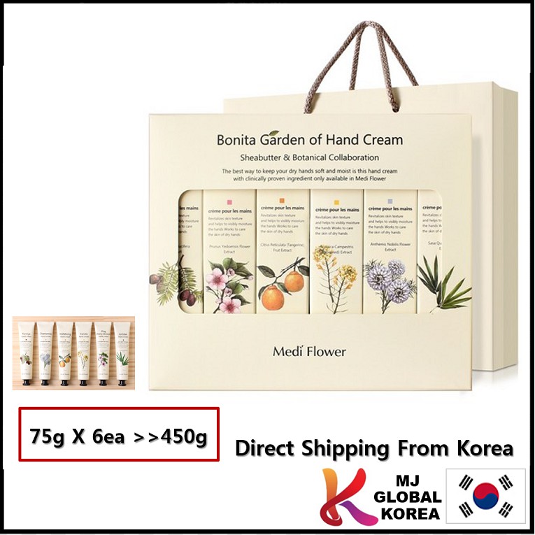 [Medi Flower] The Bonita Garden Hand Cream Set / 75g x 6ea / Shopping ...