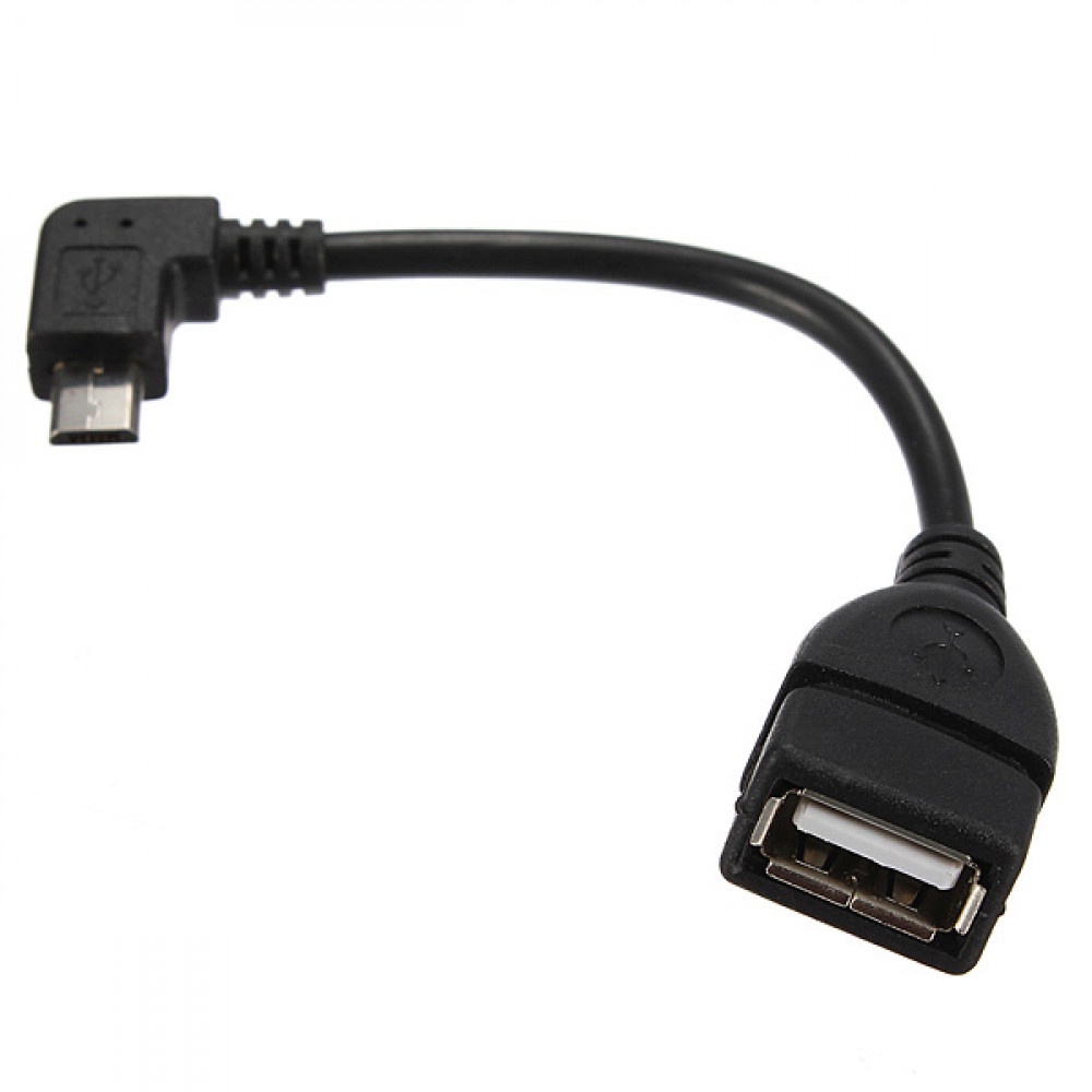 Micro USB L Shape OTG Female USB Cable Reader for Android Phone Tablet ...