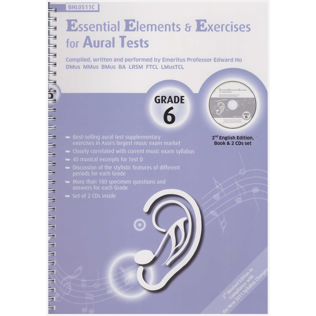 Essential Elements & Exercises for Aural Tests Grade 6 (With CD ...