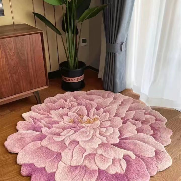 High Quality Flower-shape Round Carpet Imitation Cashmere Thickened ...