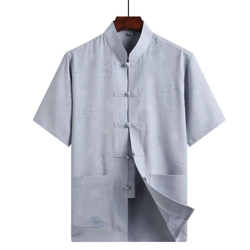 Chinese New Year Clothes Chinese Style Cotton Linen Embroidery Dragon ...