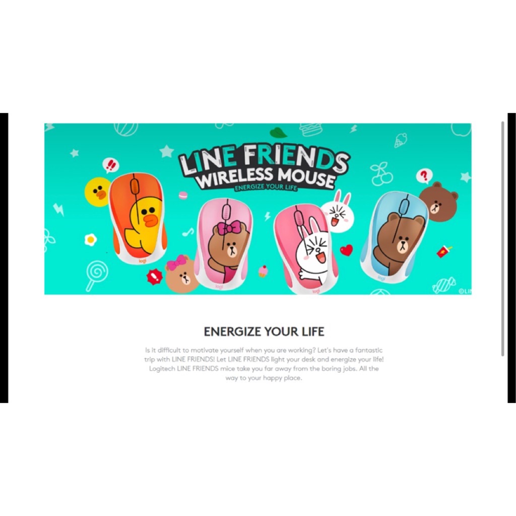 Line Friends x Logitech Wireless Mouse (Authentic) | Shopee Singapore