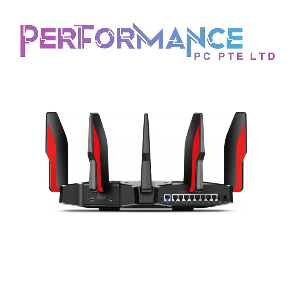 TP-Link Archer AX11000 Next-Gen Tri-Band Gaming Router, Black/Red (3 ...
