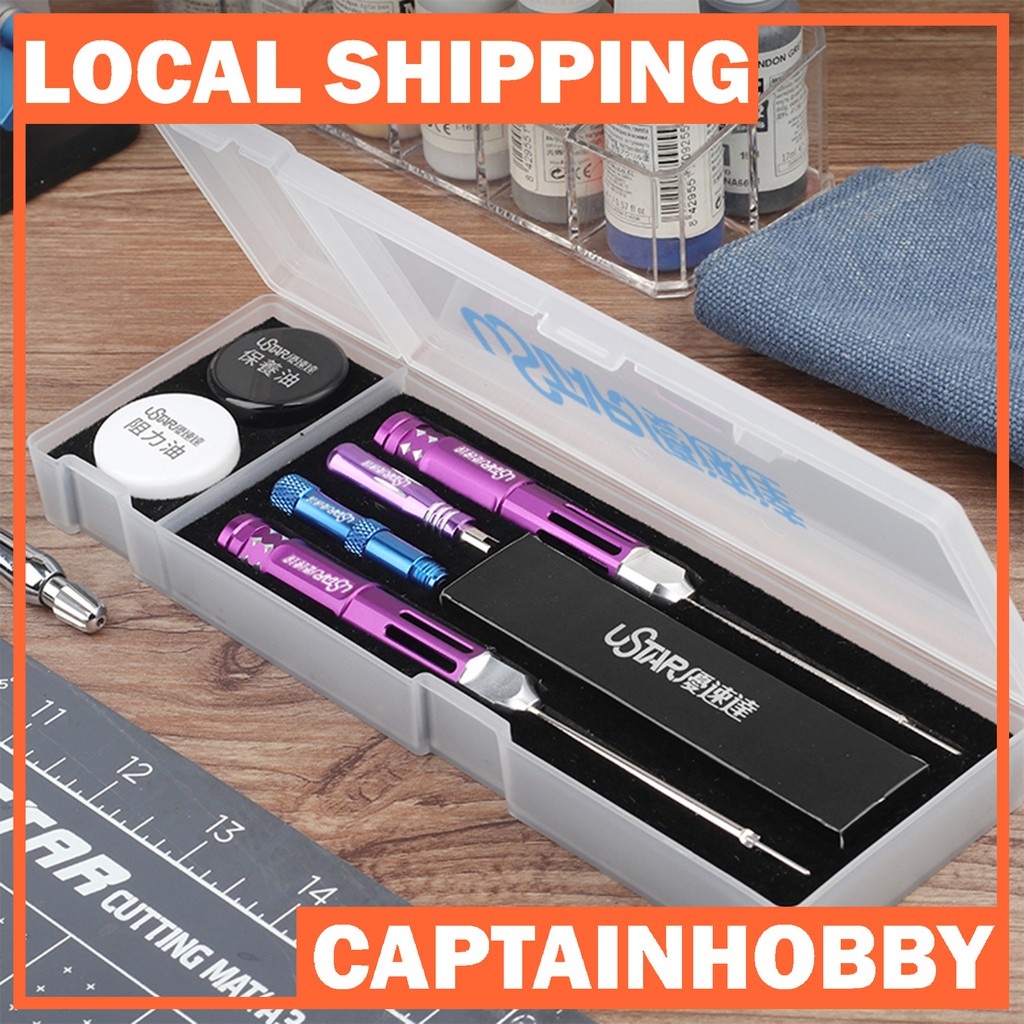 Professional Airbrush Cleaning Kits Compitable by with Tamiya Mr. Hobby ...