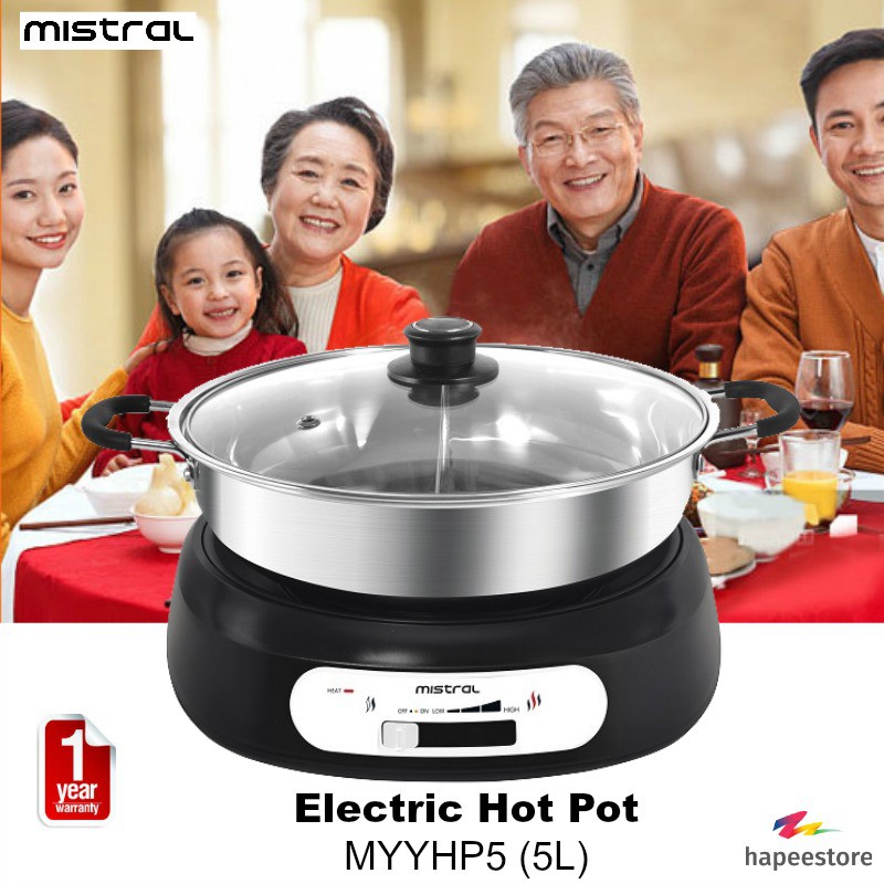Mistral 5L Electric Hot Pot - MYYHP5 (1 Year Warranty) | Shopee Singapore