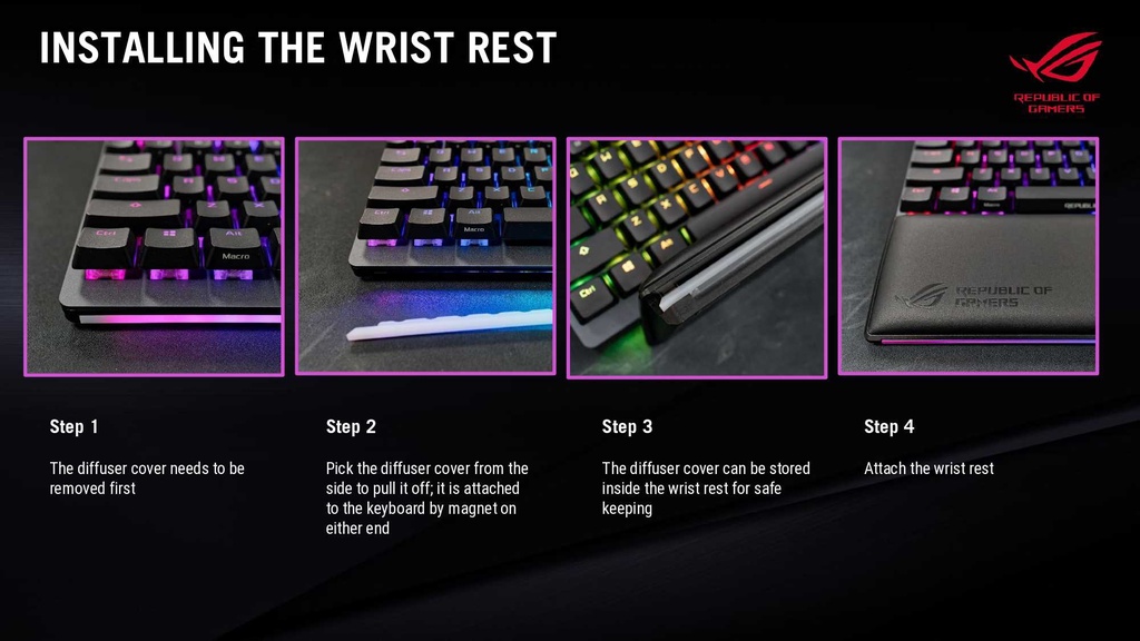 ASUS ROG Strix Flare II Animate gaming mechanical keyboard with AniMe ...