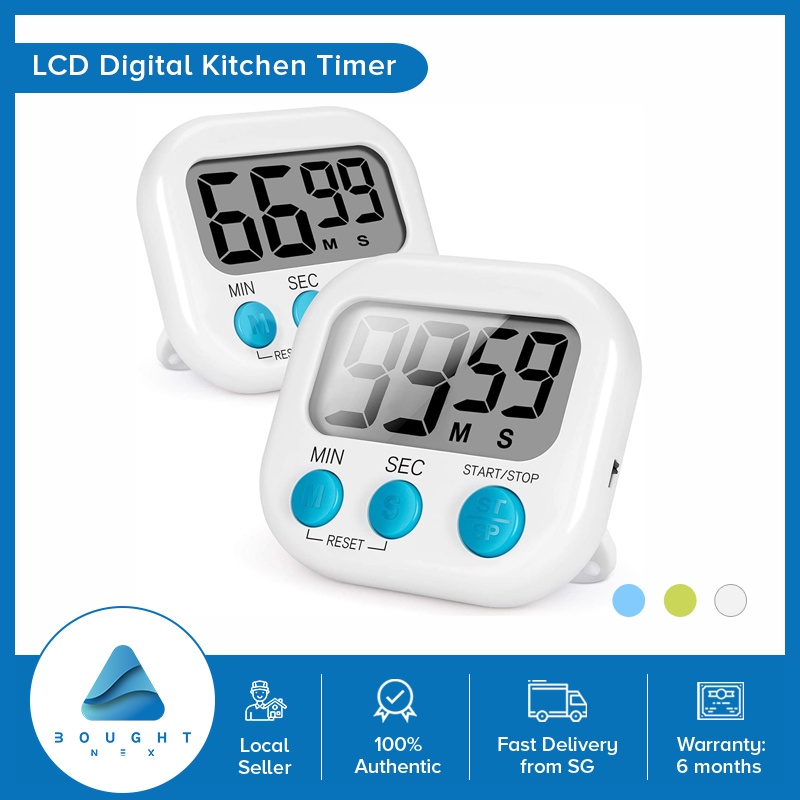 Digital Kitchen Timer Loud Alarm Cooking Countdown Clock Back Stand For ...