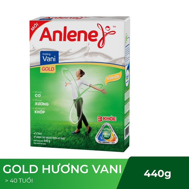 Anlene Gold Movepro Milk Powder Box Of 440g Vanilla Flavor (Over 40 ...