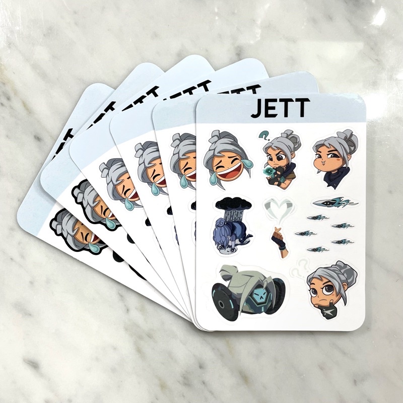 Valorant Jett Sticker Sheet | Shopee Singapore