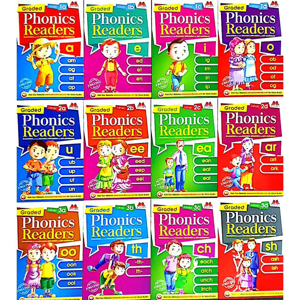 PRASEKOLAH / PRESCHOOL - GRADED PHONICS READERS - SCHOLAR'S (12 TITLES ...
