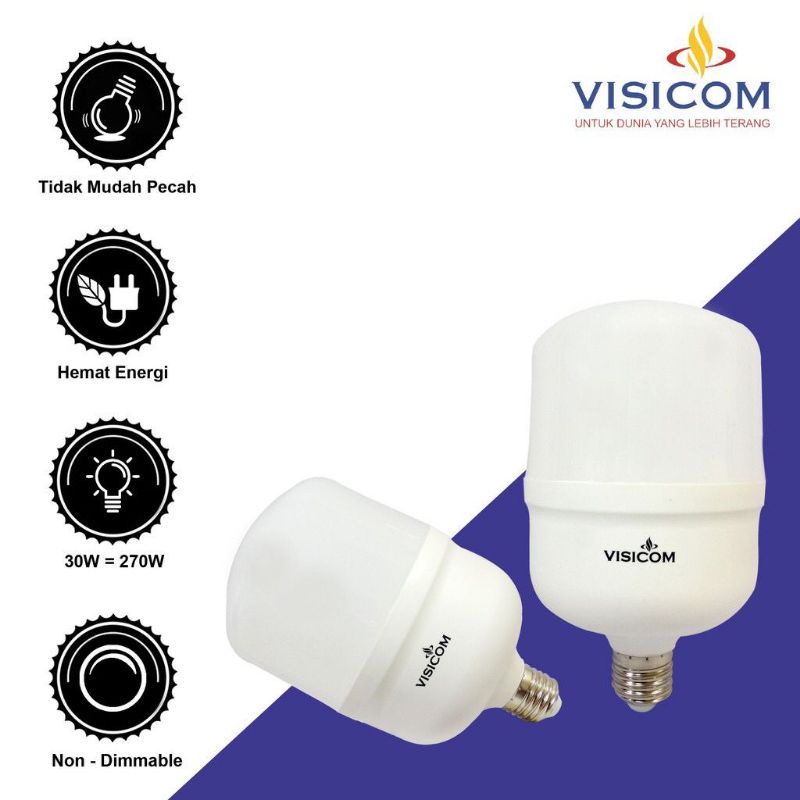 Led LIGHT SAVE ENERGY BULB 30WATT 30W 30 W VISICOM HB 1 YEAR WARRANTY ...