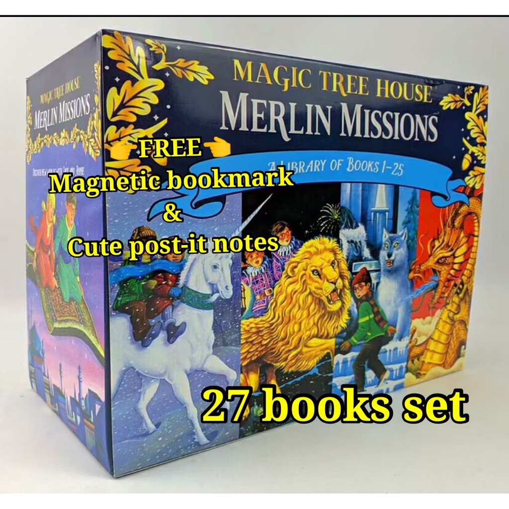 【SG READY STOCK】Magic Tree House Merlin Missions Box Set (27 books set ...