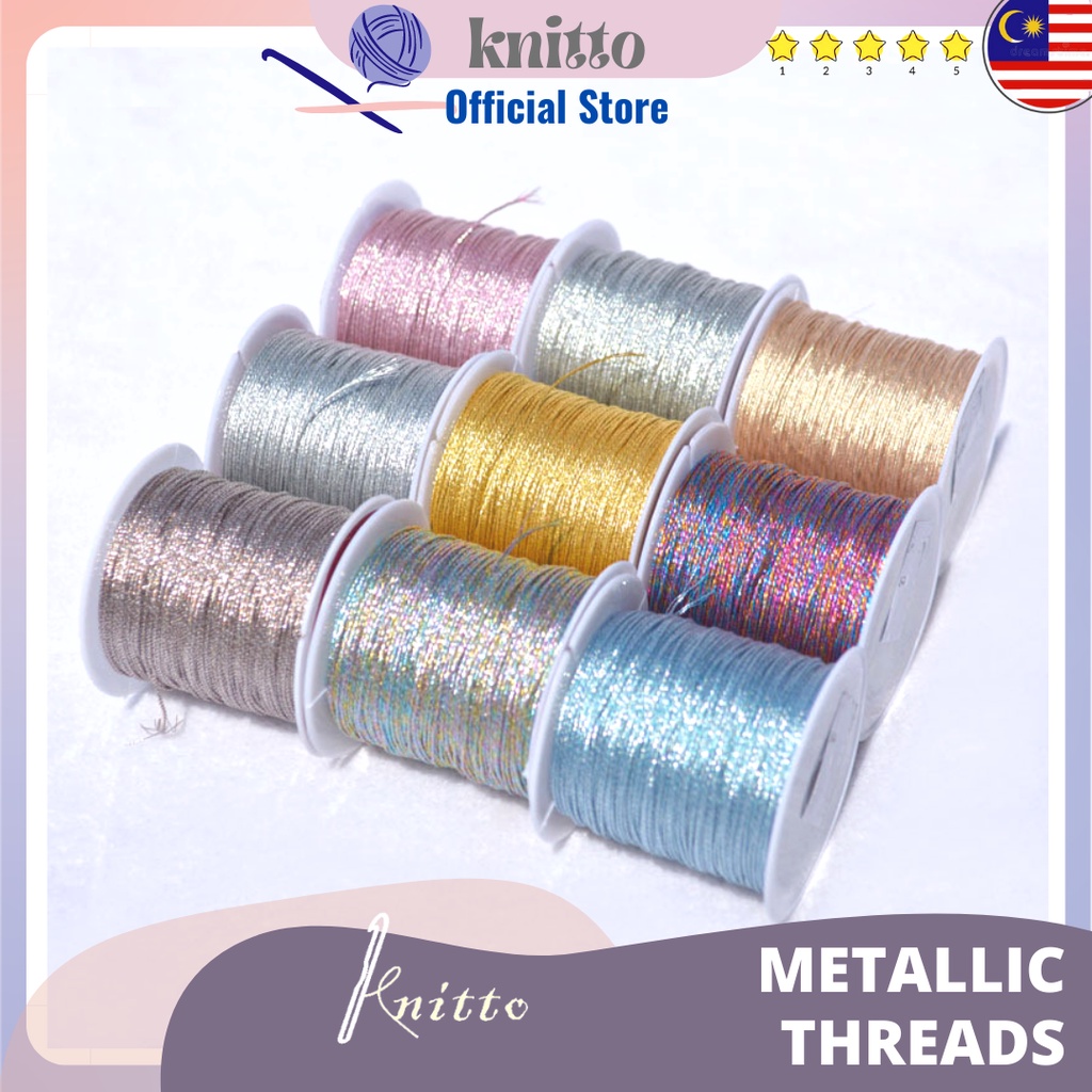 Metallic Thread Embroidery Thread Metal String Wire Colored Copper DIY ...