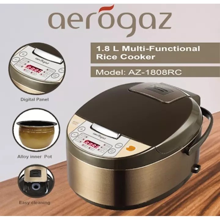 Aerogaz 1.8L Multi-Functional Rice Cooker (AZ-1808RC) | Shopee Singapore