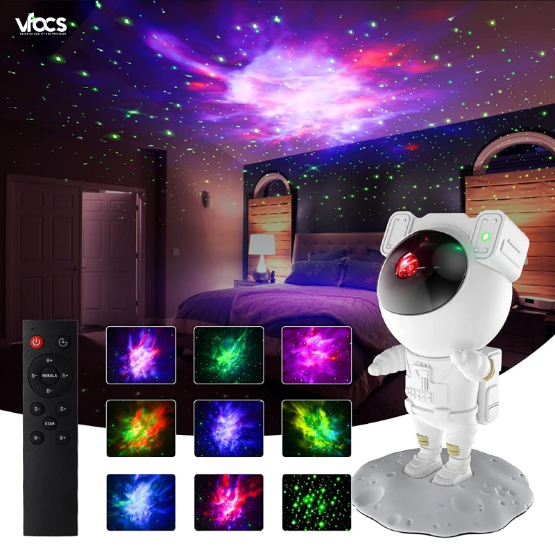 Astronaut Star Galaxy Light Projector Nebula Night Light with Remote ...