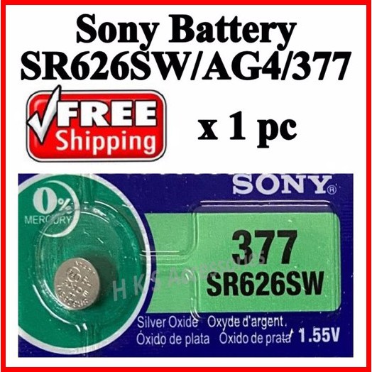 Watch Battery SR626SW LR626 LR66 AG4 177 GP377 377 SR626 SR66 SR626W ...
