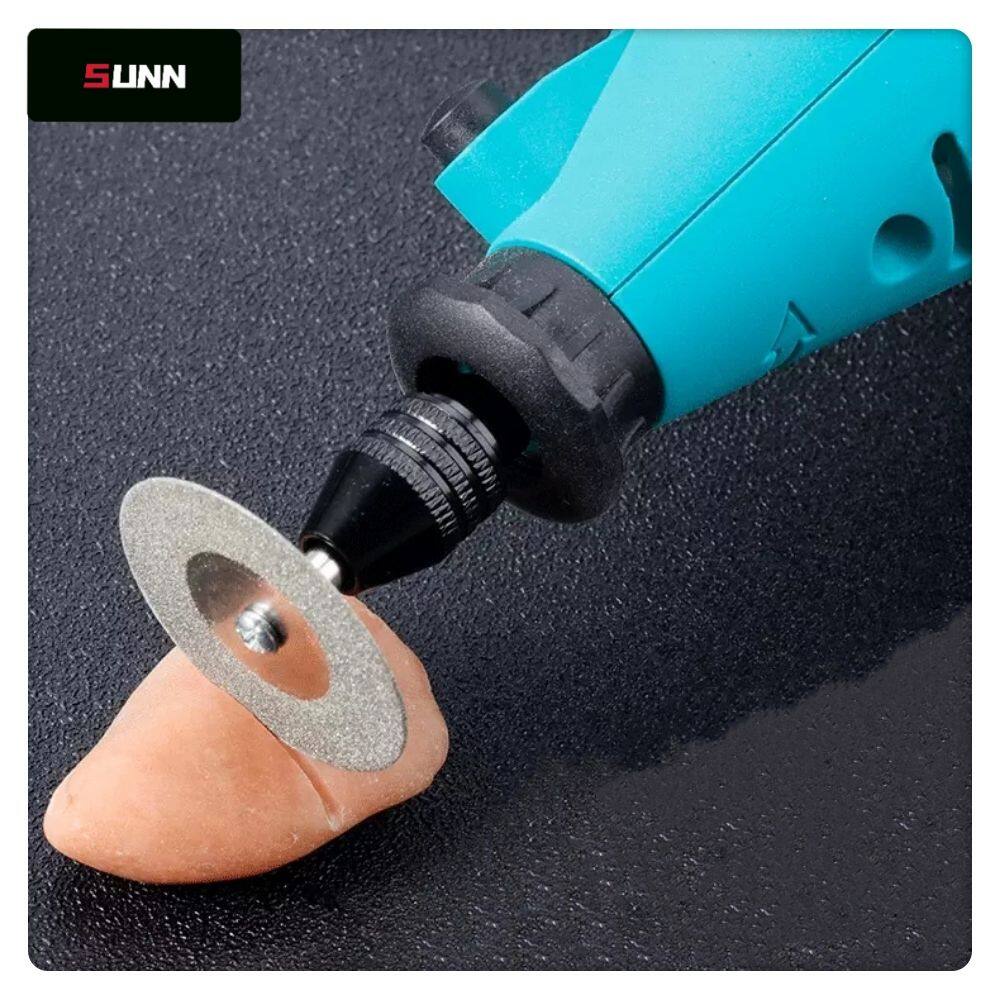 SUNN 3mm Mini Grinder Emery Cutting Disc Straight Drill Brush Cutting ...