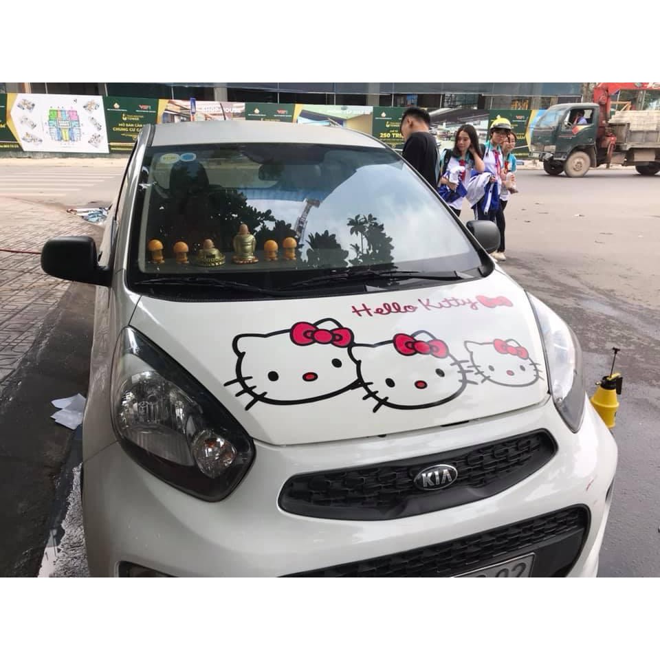 Hello kitty Car Hood Sticker | Shopee Singapore
