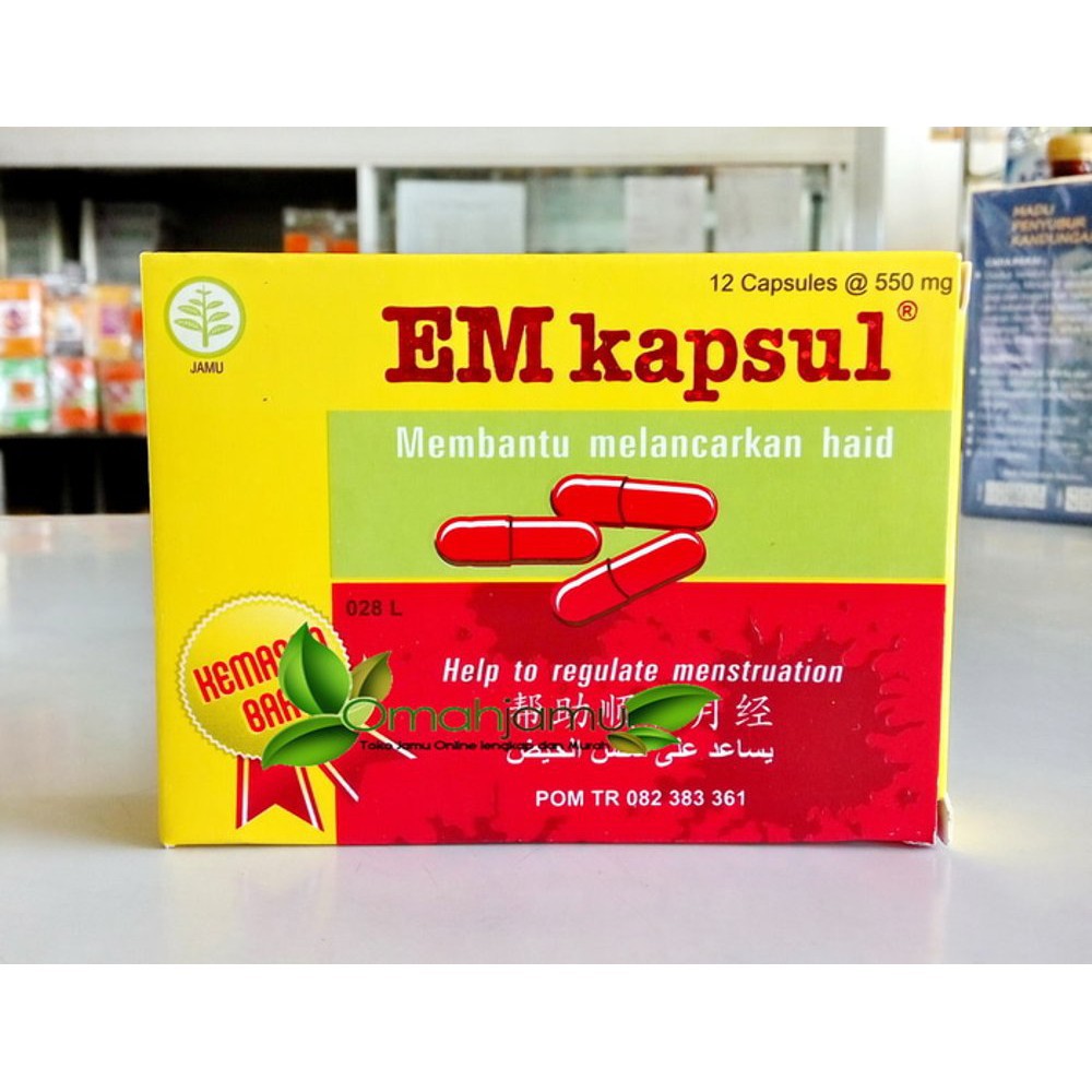 EM Menstruation Facilitating Medicine Capsules (contains 12 capsules ...