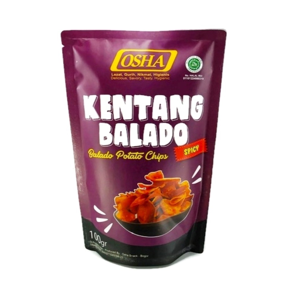 Balado Potato Chips 100 gr, savory, spicy, crunchy and delicious snack ...