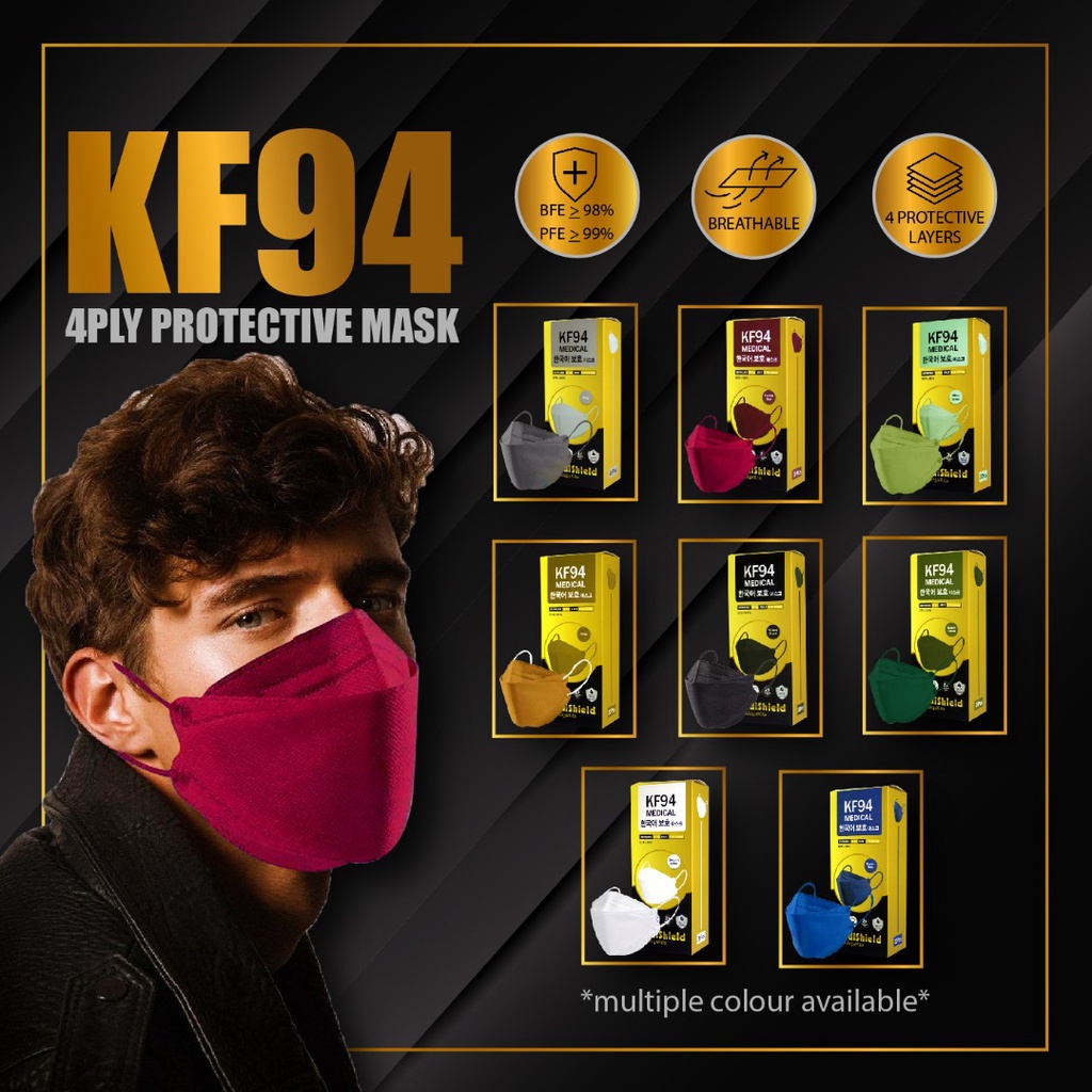 KF94 face mask 4ply Medical Mask KF94 Korean style face mask Disposable ...