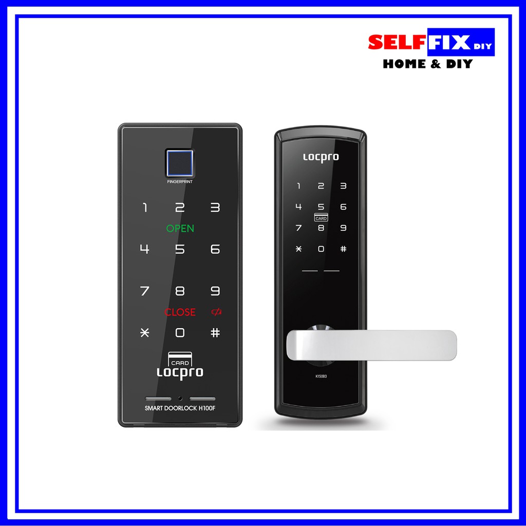 LocPro K150 Digital Door Lock + H100F Gate Lock Bundle | Shopee Singapore