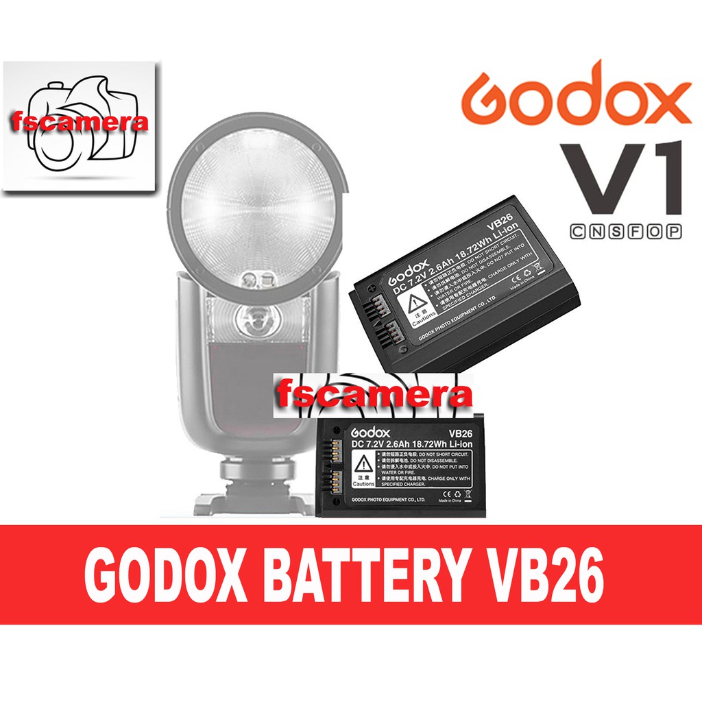 GODOX VB26 BATTERY FOR GODOX V1 V860III SPEEDLIGHT | Shopee Singapore