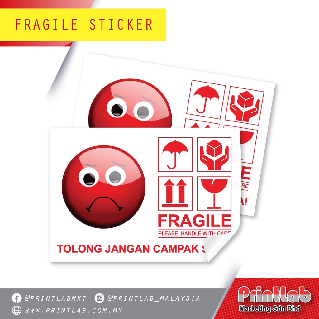 Fragile Sticker, Fragile Product Label, Fragile Label Warning, Fragile ...