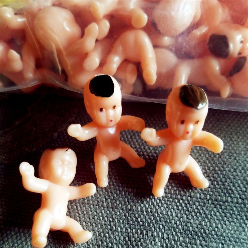 ONE 100pcs 1Inch Mini Plastic Baby Favor Supplies For Baby Shower and ...