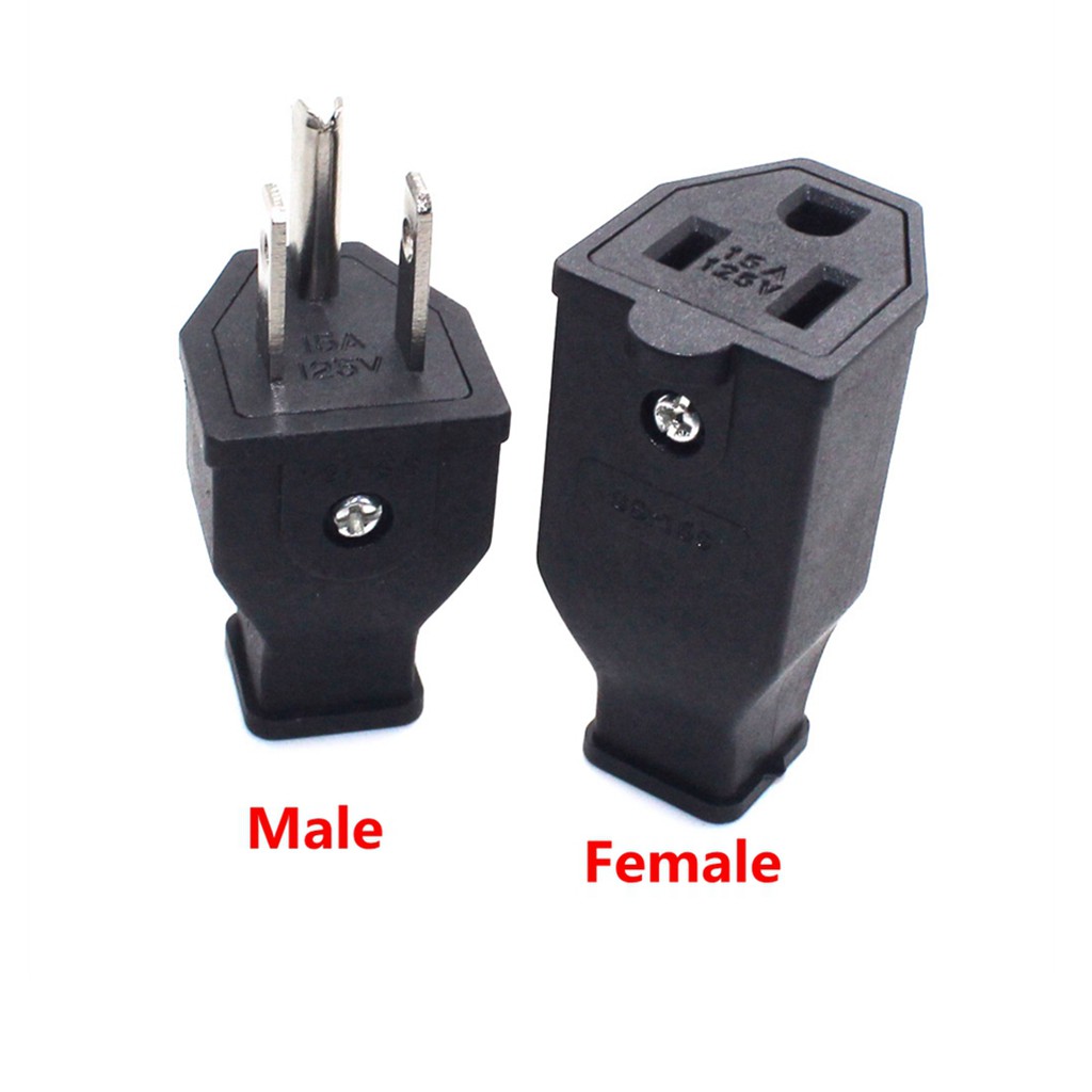 1Pcs US American 3 Pins Industrial AC Electrical Power Rewireable Plug ...