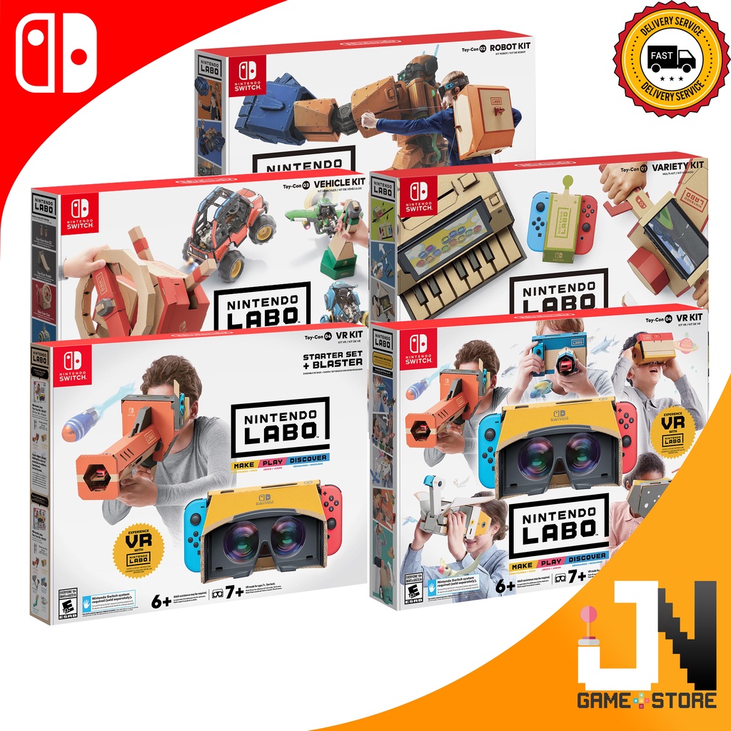 Nintendo Switch Labo 04 Vr Kit / Variety Kit / Robot Kit / Vehicle Kit ...